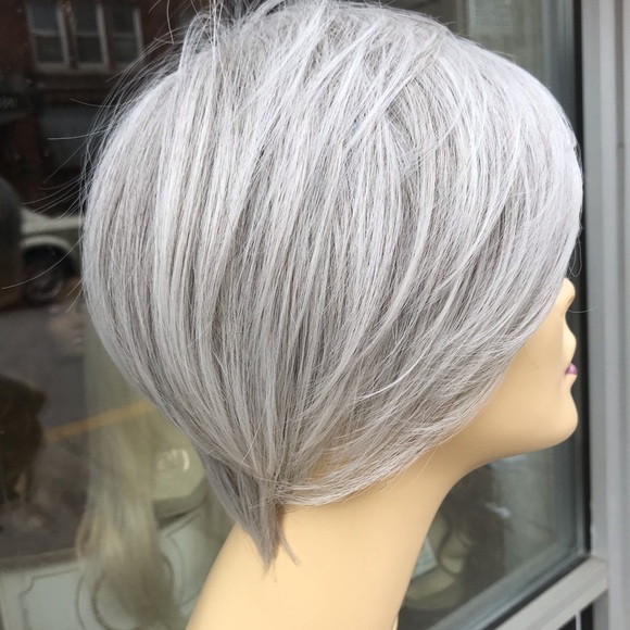 Hair | Grey Silver Bob Wig Sale Look At This Beauty | Poshmark